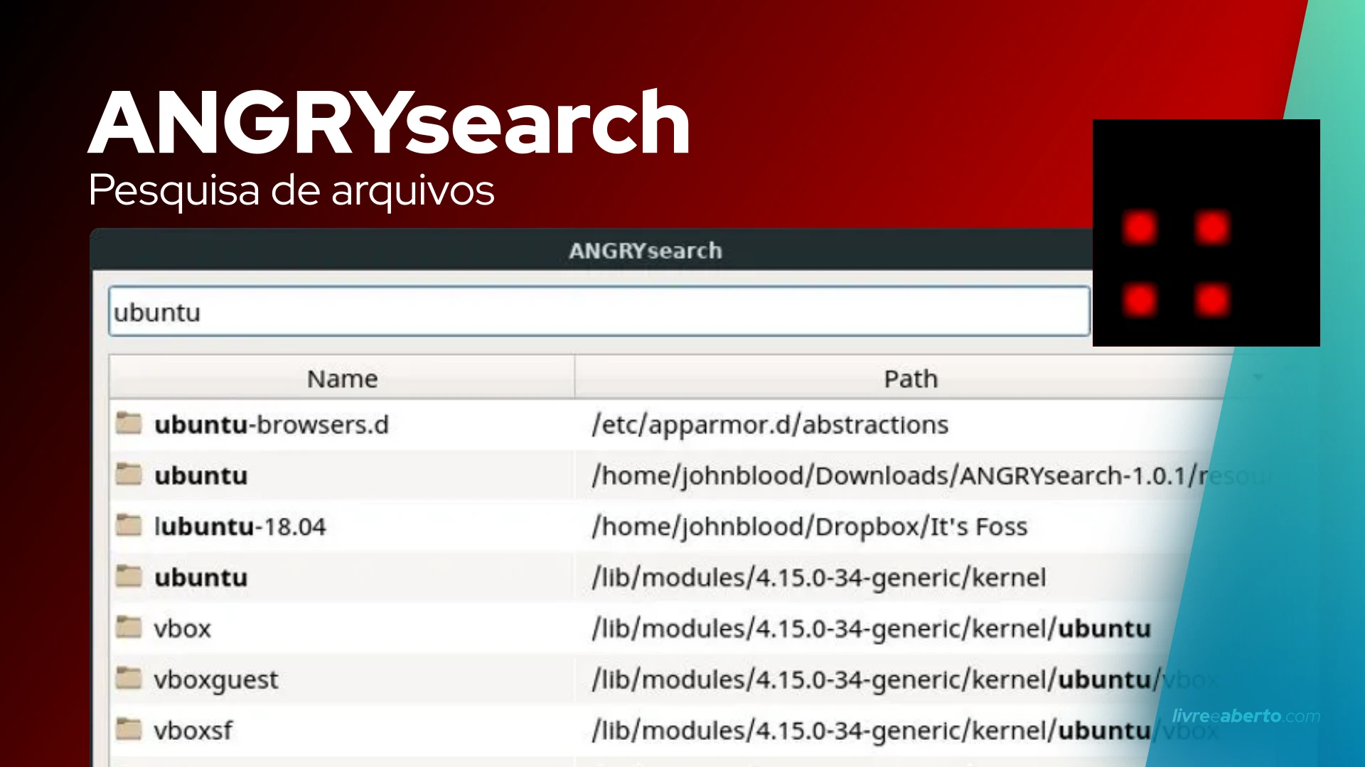ANGRYsearch - Ferramenta de pesquisa rápida para Linux