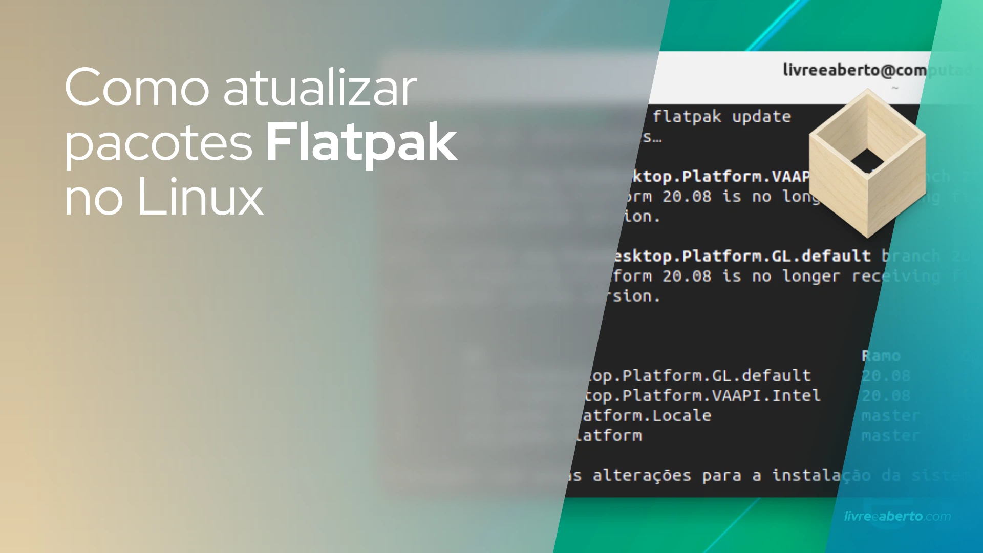 Como atualizar pacotes Flatpak no Linux