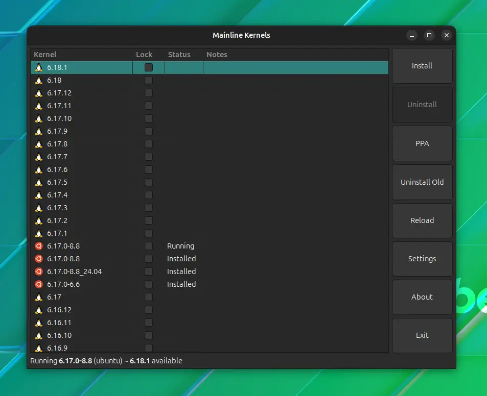 Como instalar o Kernel Linux 6.18 LTS no Ubuntu 25.10 e Ubuntu 25.04