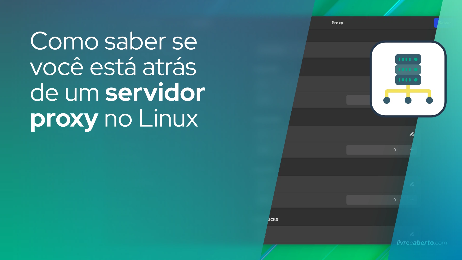 Como saber se você está atrás de um servidor proxy no Linux