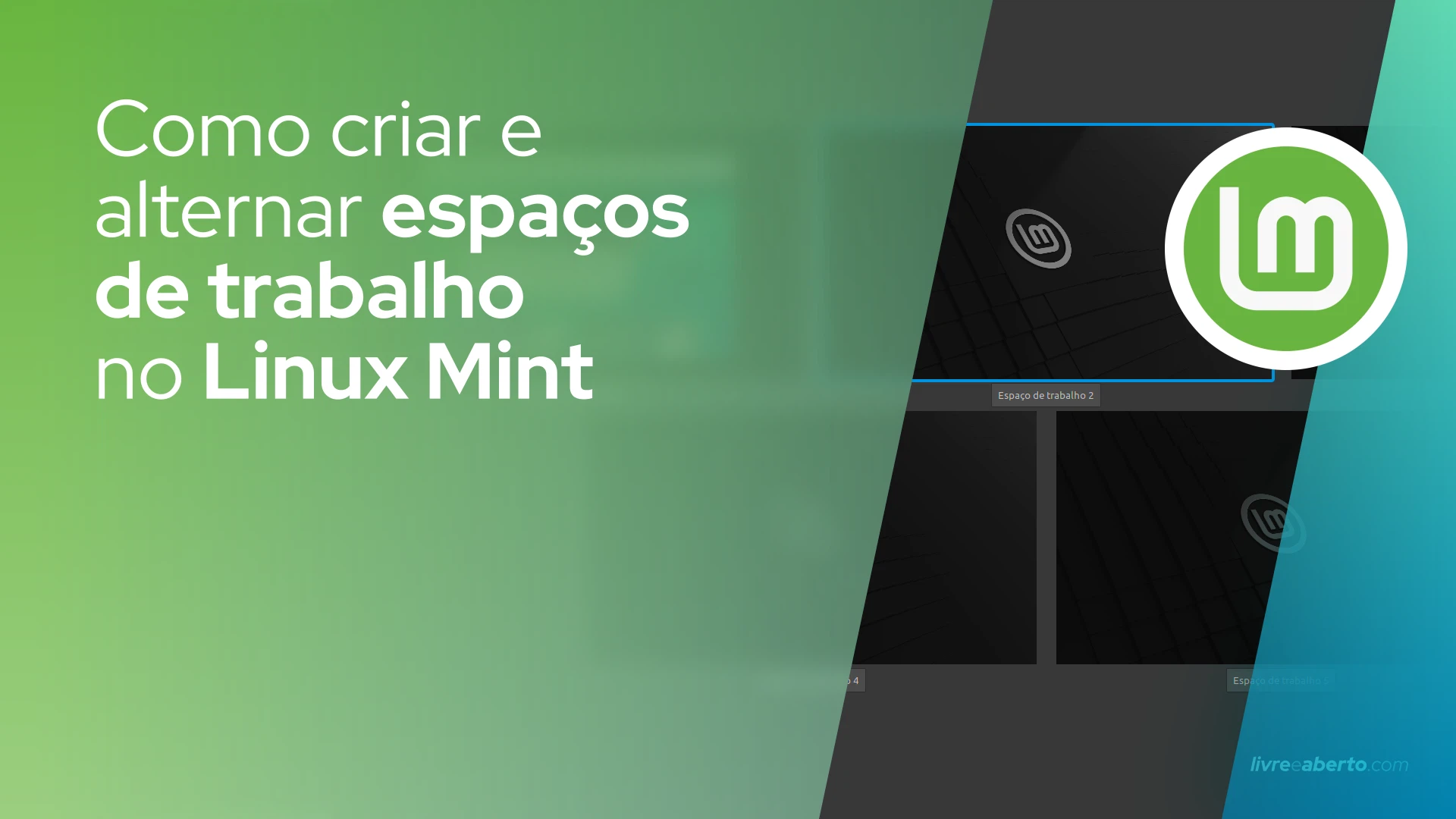 Como criar e alternar espaços de trabalho no Linux Mint