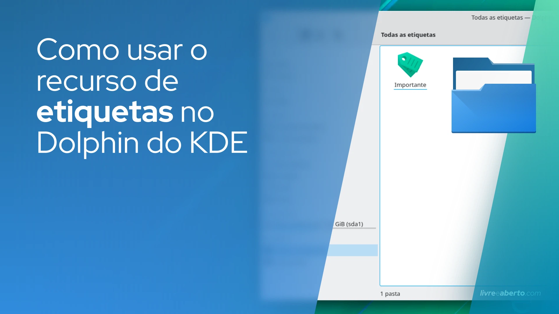Como usar o recurso de etiquetas no gerenciador de arquivos Dolphin do KDE