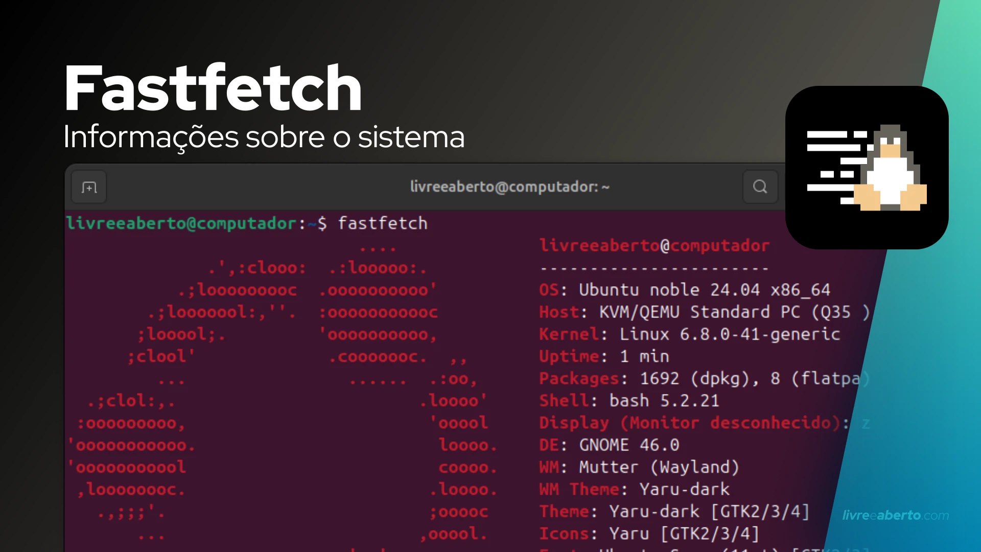 Fastfetch é o substituto perfeito para o Neofetch