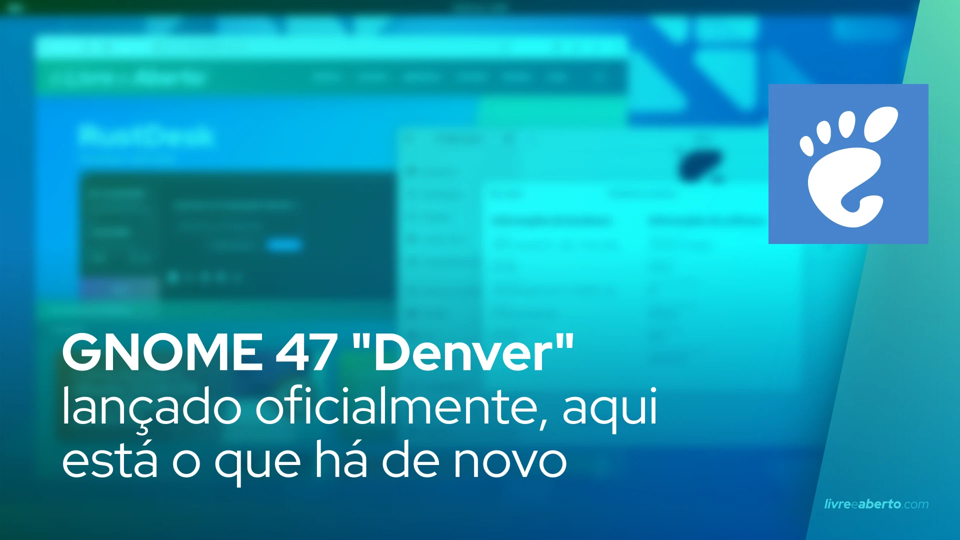 GNOME 47 "Denver" lançado oficialmente, aqui está o que há de novo