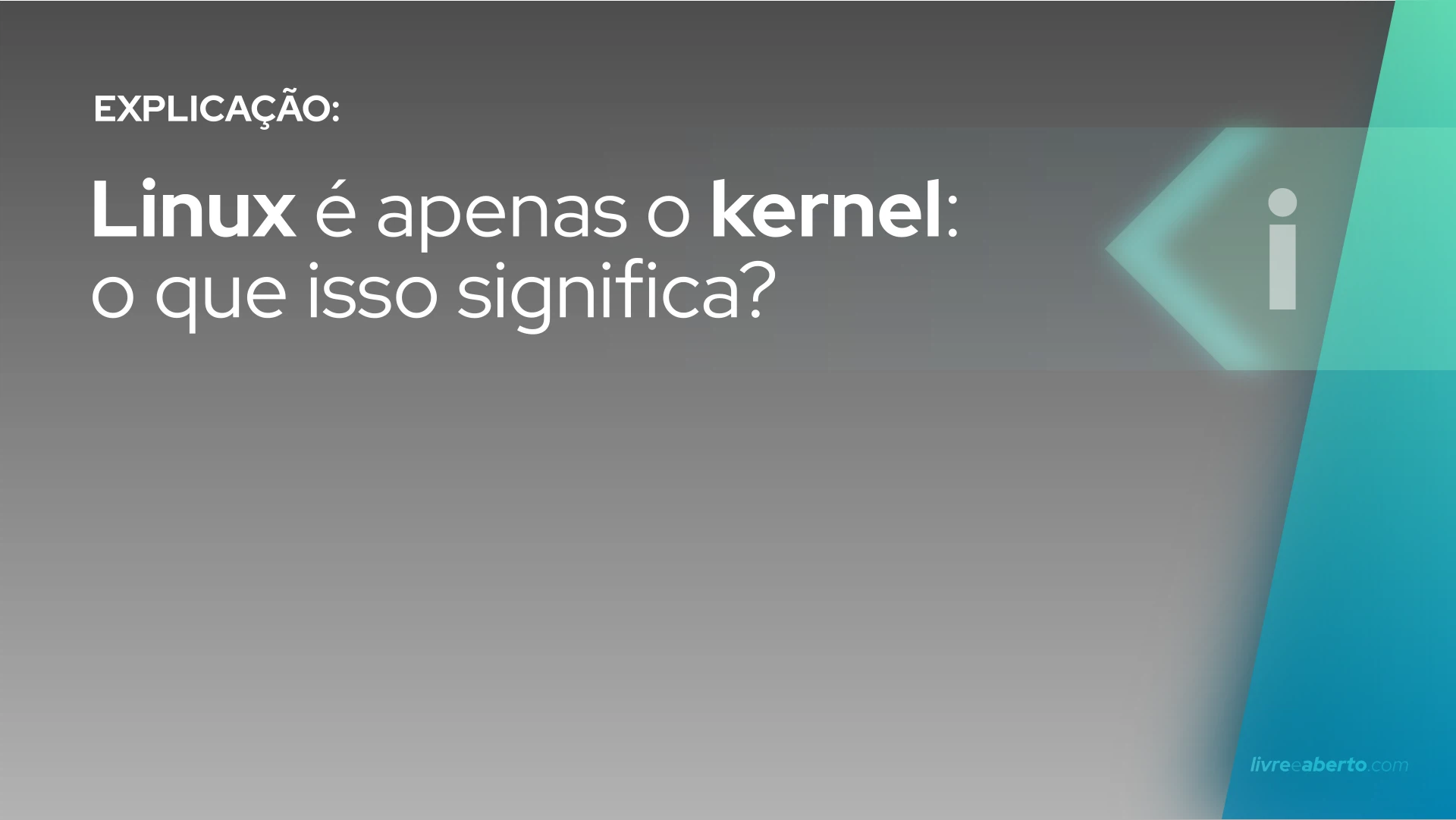 Linux é apenas o kernel: o que isso significa?