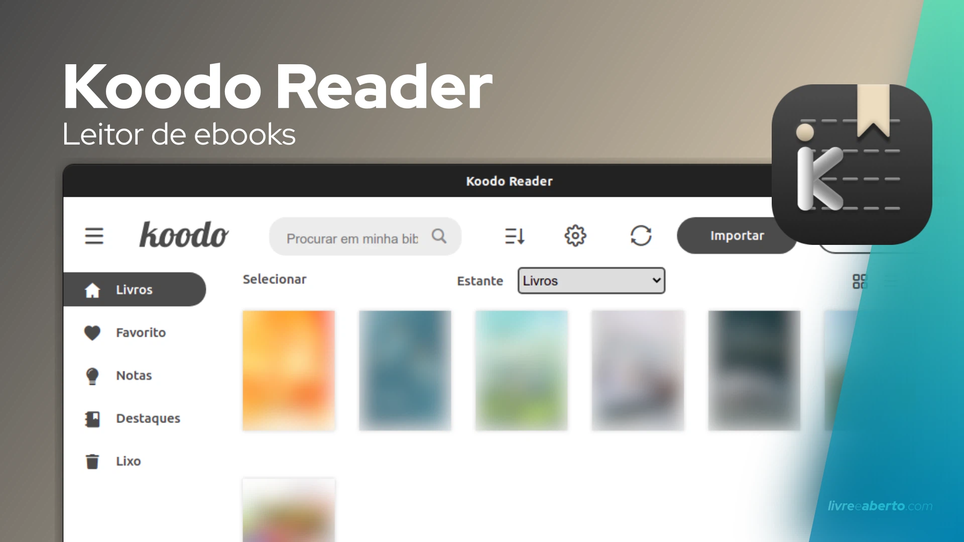 Koodo é um incrível leitor de ebooks de código aberto