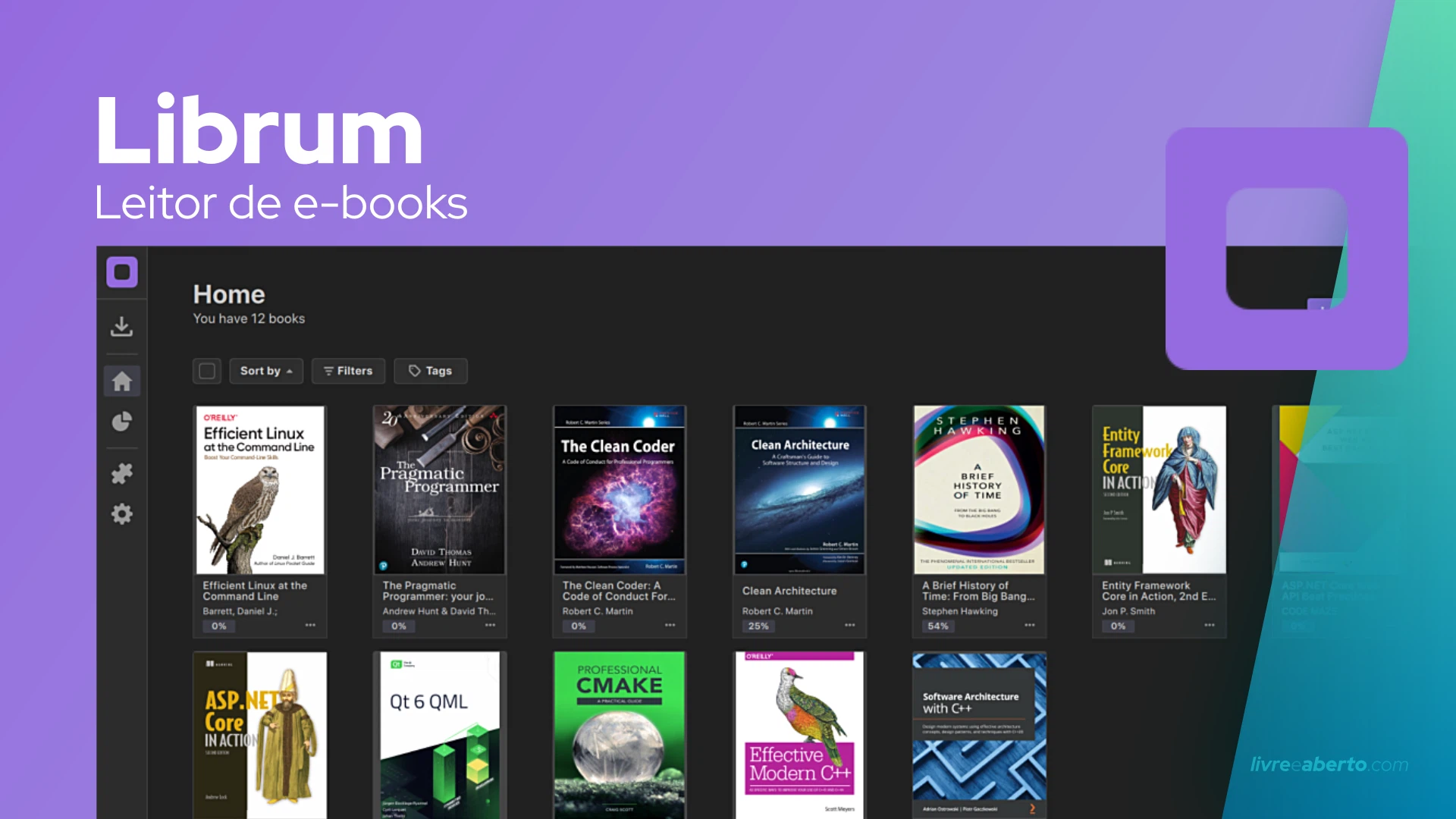 Librum: novo leitor de e-book de código aberto que permite criar uma ...
