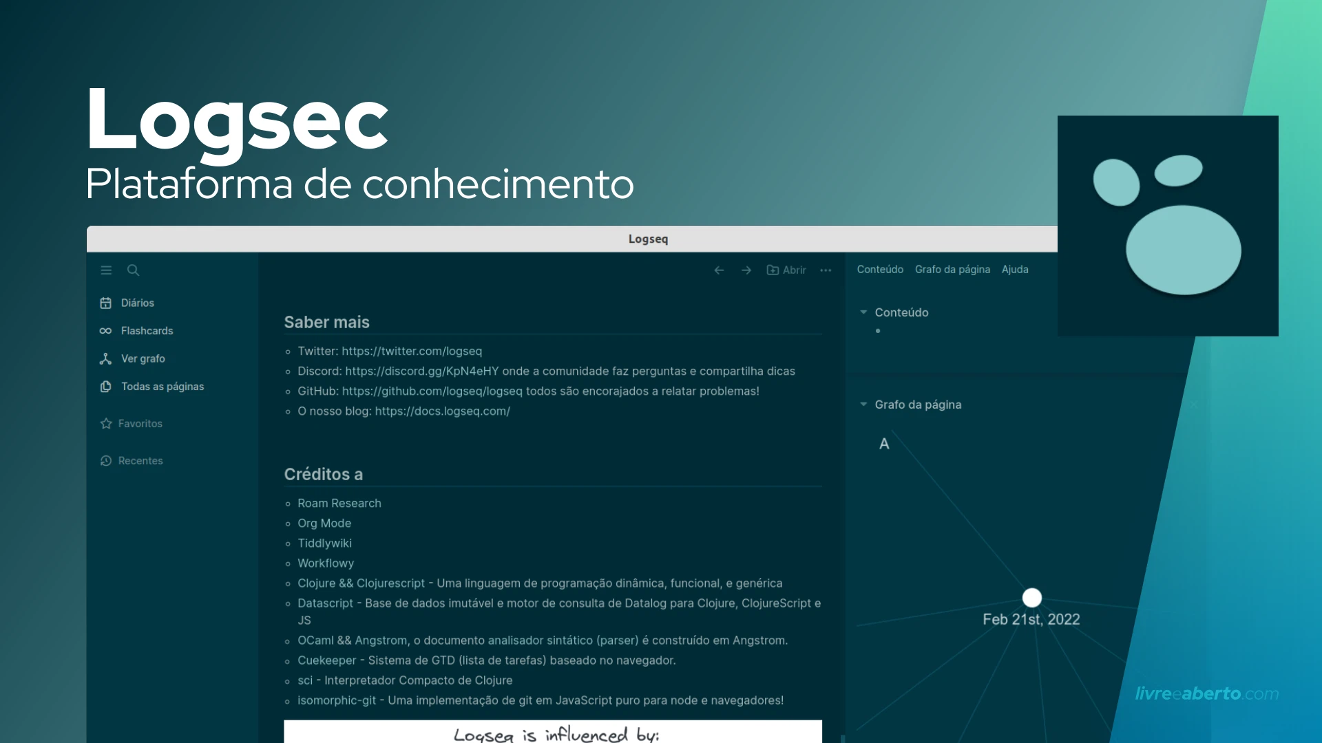 Logseq: um aplicativo livre, gratuito e de código aberto para criar ...