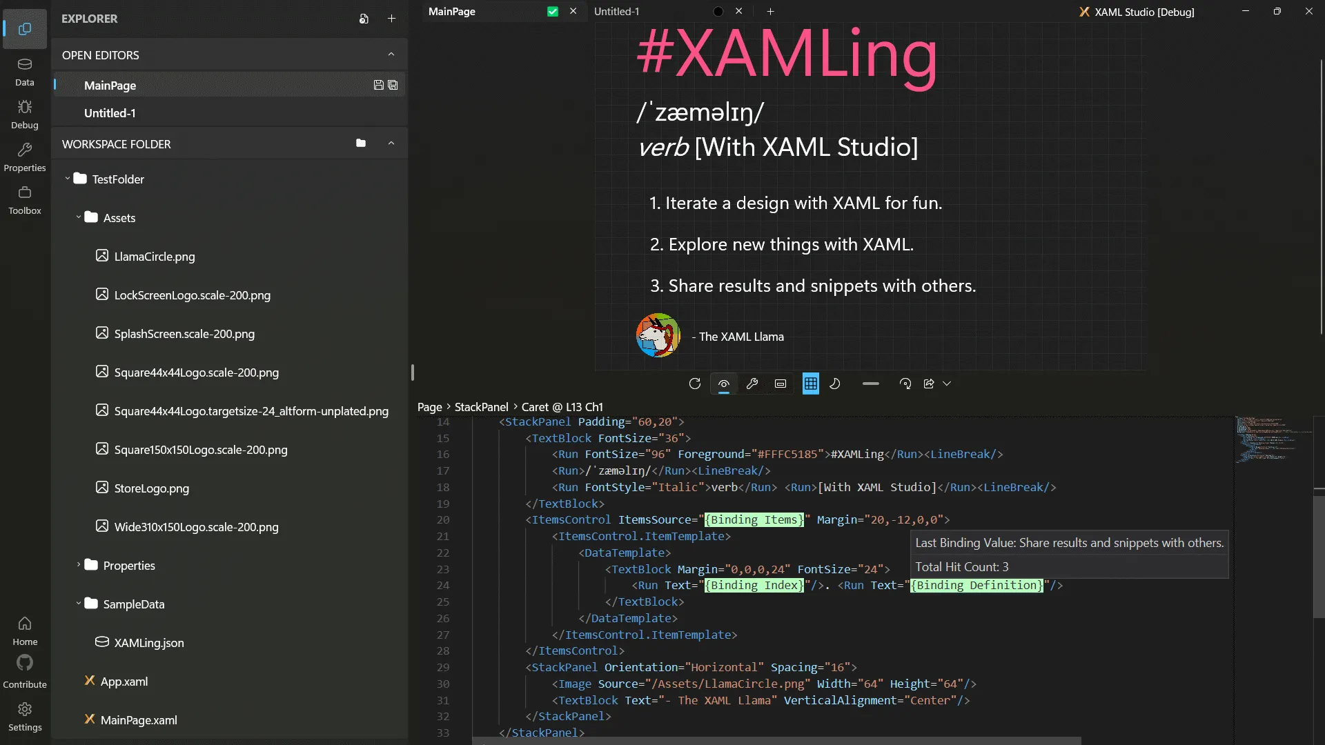Microsoft Open-Source XAML Studio