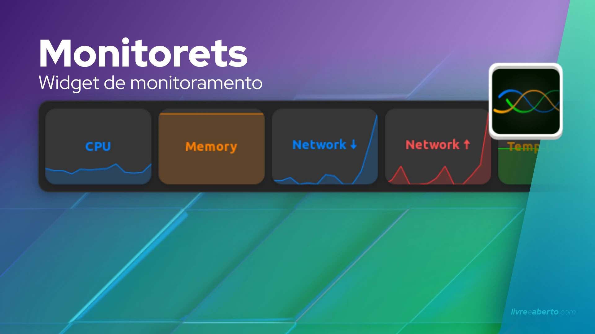 Monitorets é uma ferramenta de monitor de sistema legal para Linux