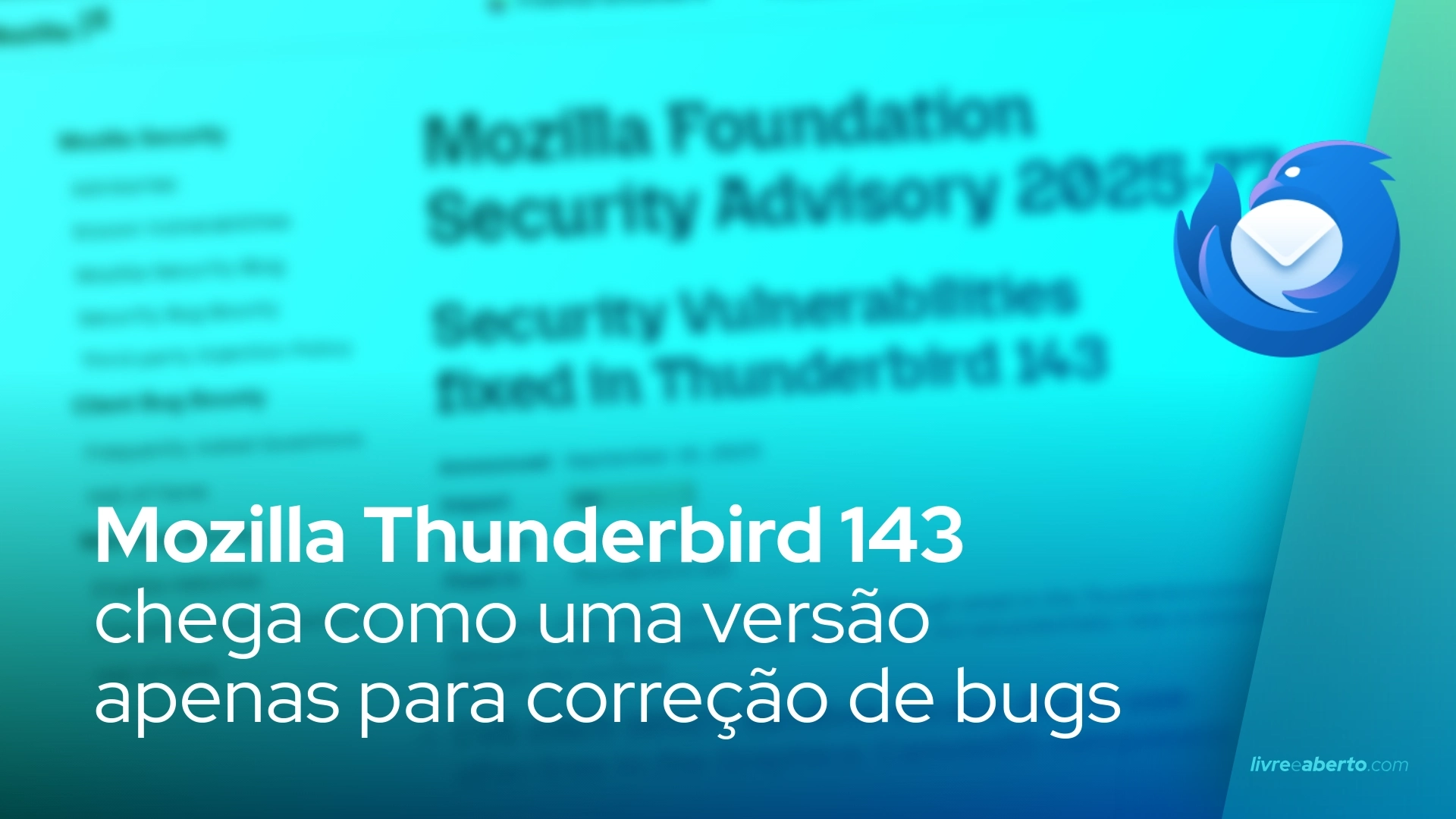 Thunderbird 147 adiciona opção de painel de pasta "Mostrar caminho ...