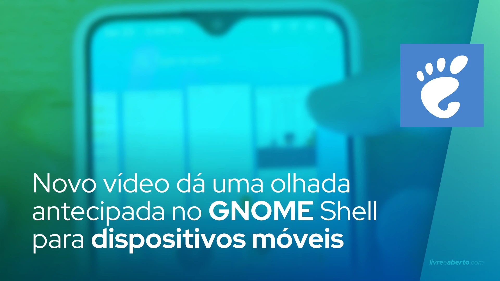 Novo vídeo dá uma olhada antecipada no GNOME Shell para dispositivos móveis