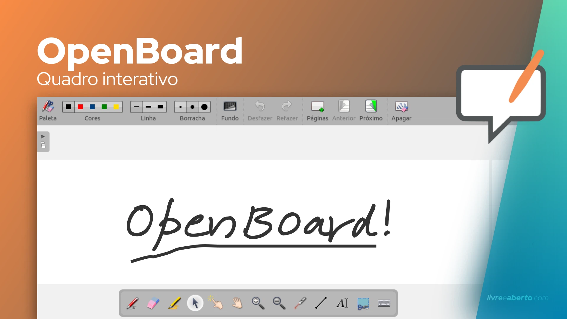 OpenBoard: um quadro interativo de código aberto para educadores