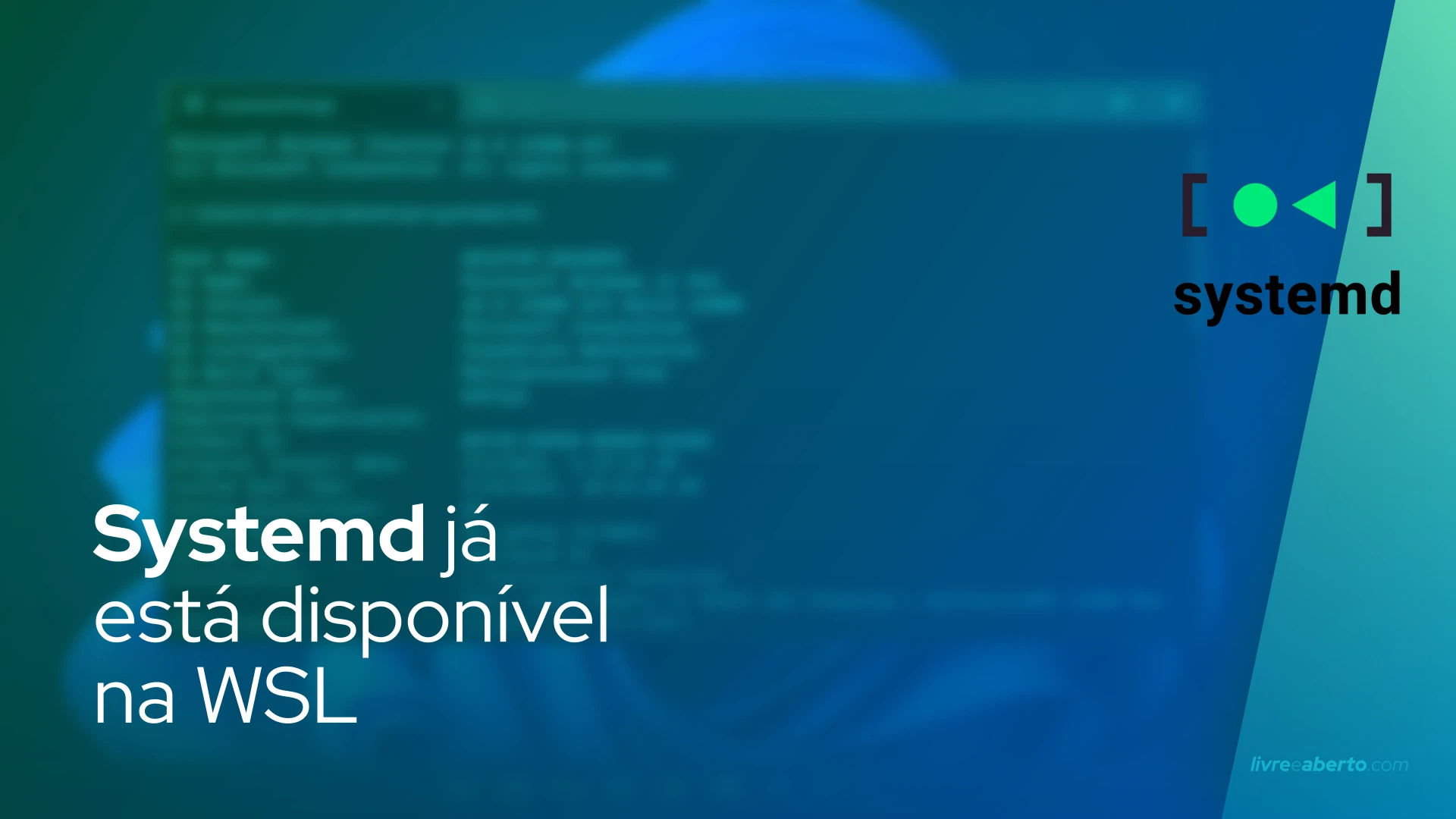 Systemd já está disponível na WSL