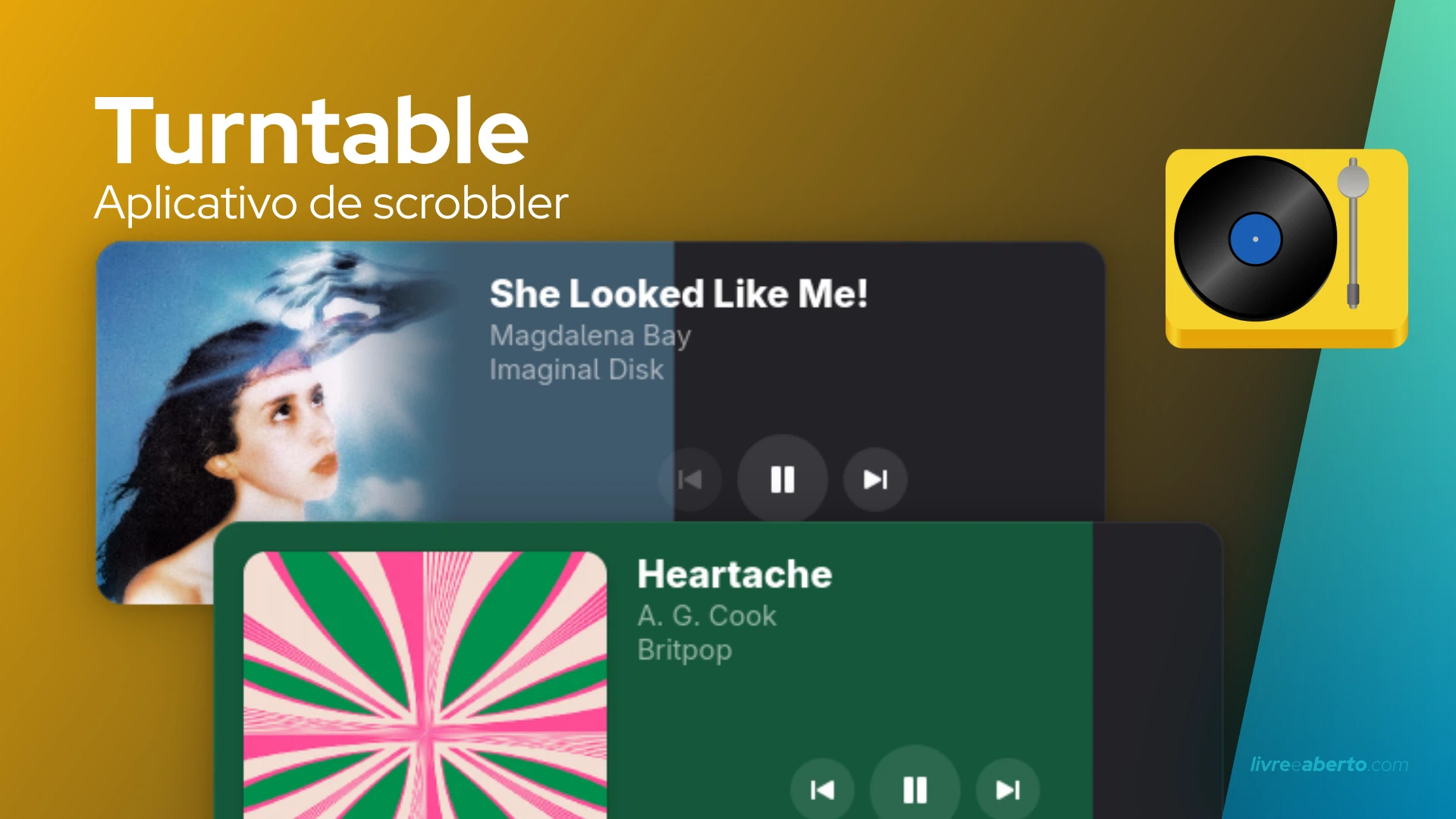 Turntable é um aplicativo universal Scrobbler para Linux