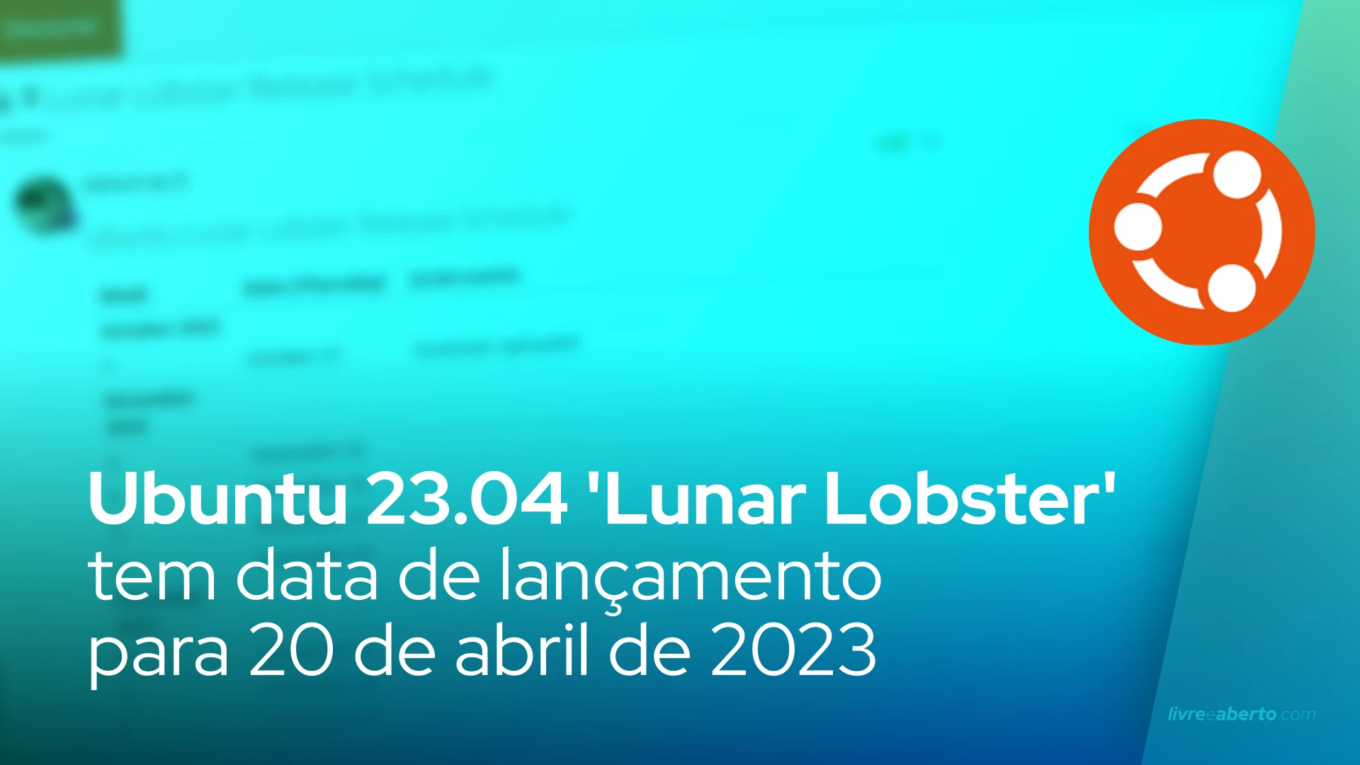 Ubuntu 23.04 'Lunar Lobster' tem data de lançamento prevista para 20 de ...