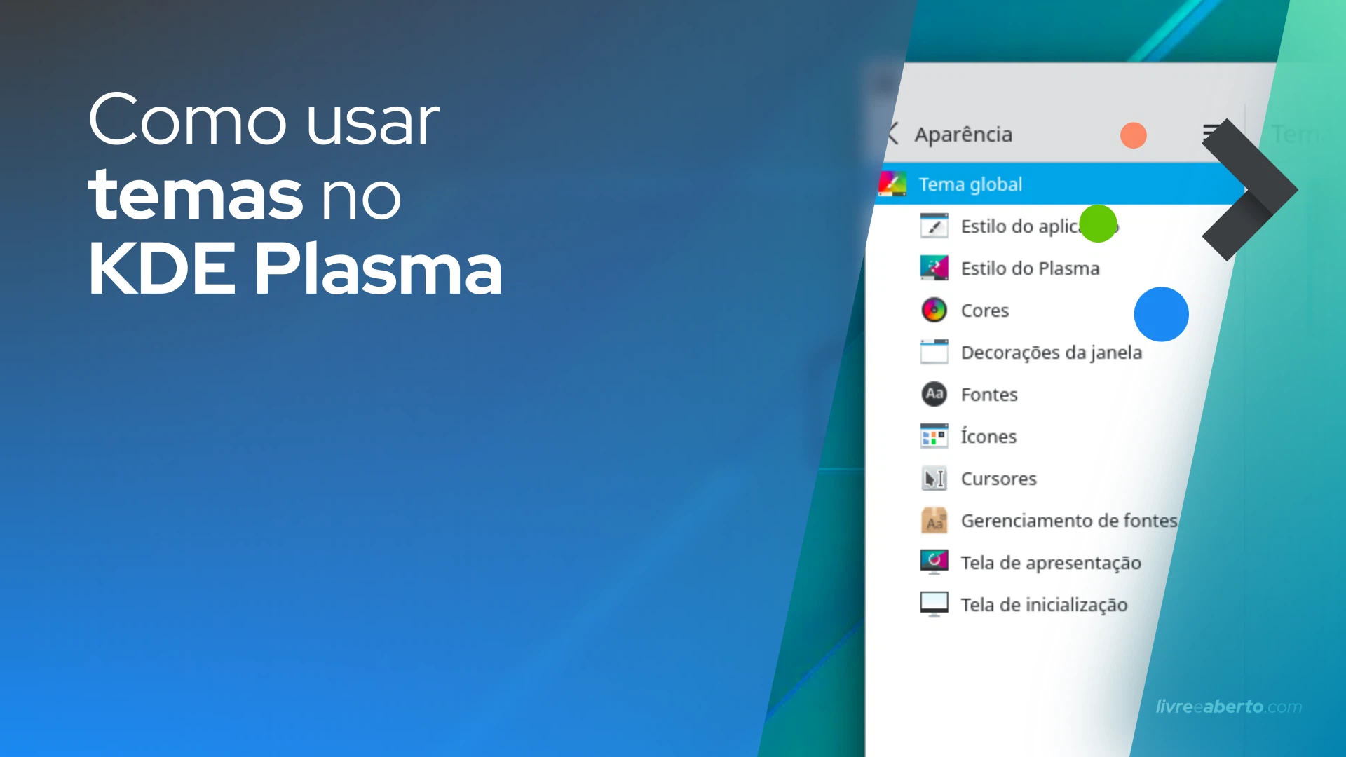 Como usar temas no KDE Plasma